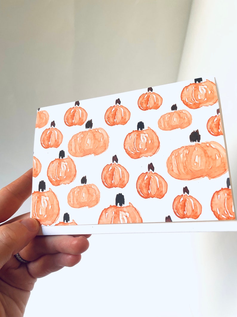 Handmade Pumpkin Stationery Set, Fall Pumpkin Teacher Notepad, Stickers ...
