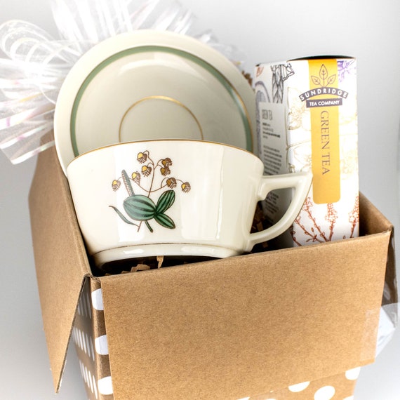 Vintage Tea Cup Gift Box Teacup & Saucer Gift Box Gift for | Etsy