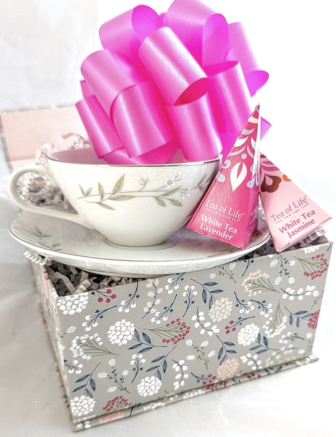 Vintage Tea Cup Gift Box Teacup & Saucer Gift Box Gift for Tea Lovers ...