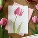 Tulip Card Mother's Day Card Spring Card Spring - Etsy