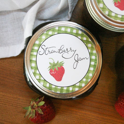 Editable Canning Jam Jar Preserve Labels Mason Jar Printable - Etsy ...