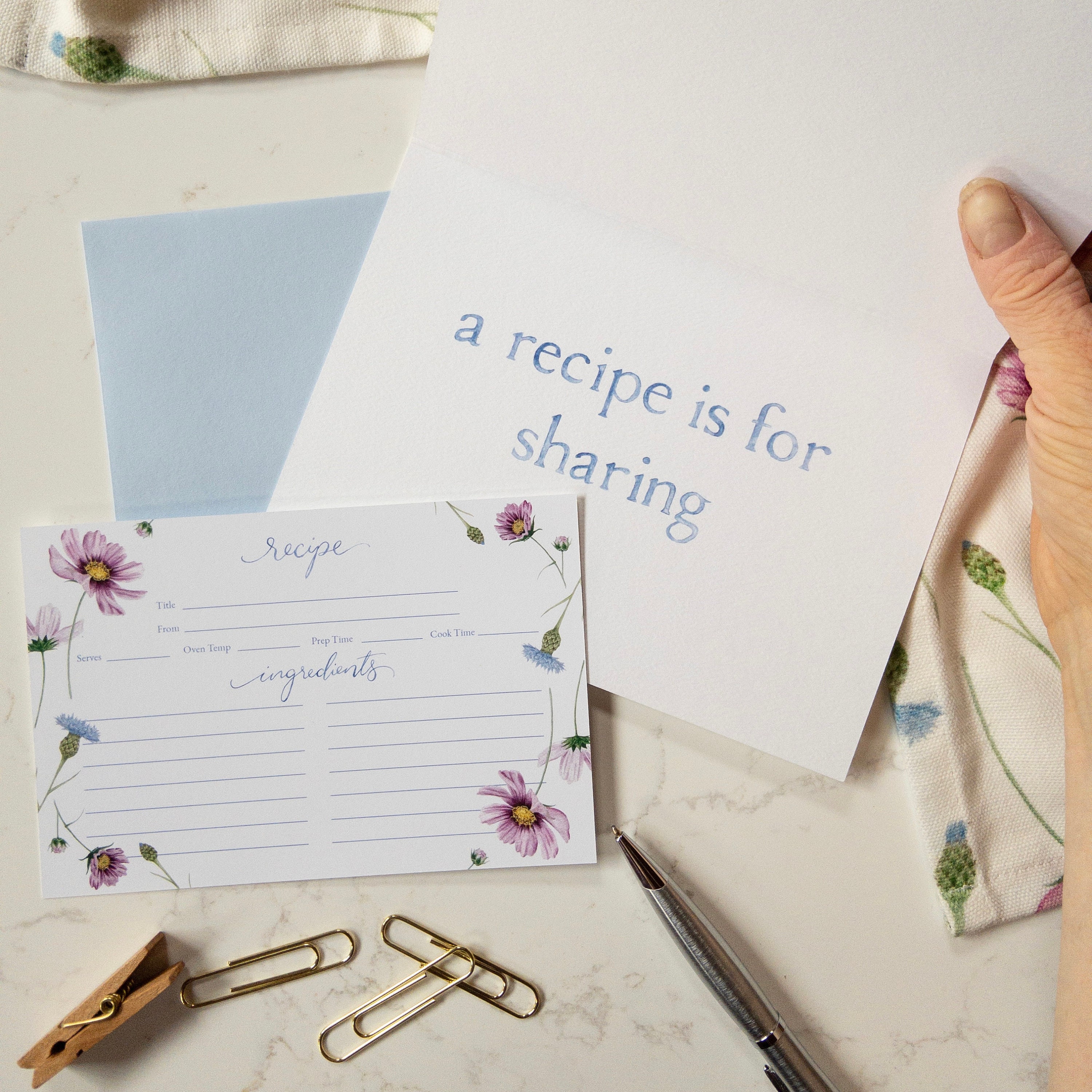 Recipe Sharing Card Set Recipe Card Gift Foodie Gift Gift for Baker ...