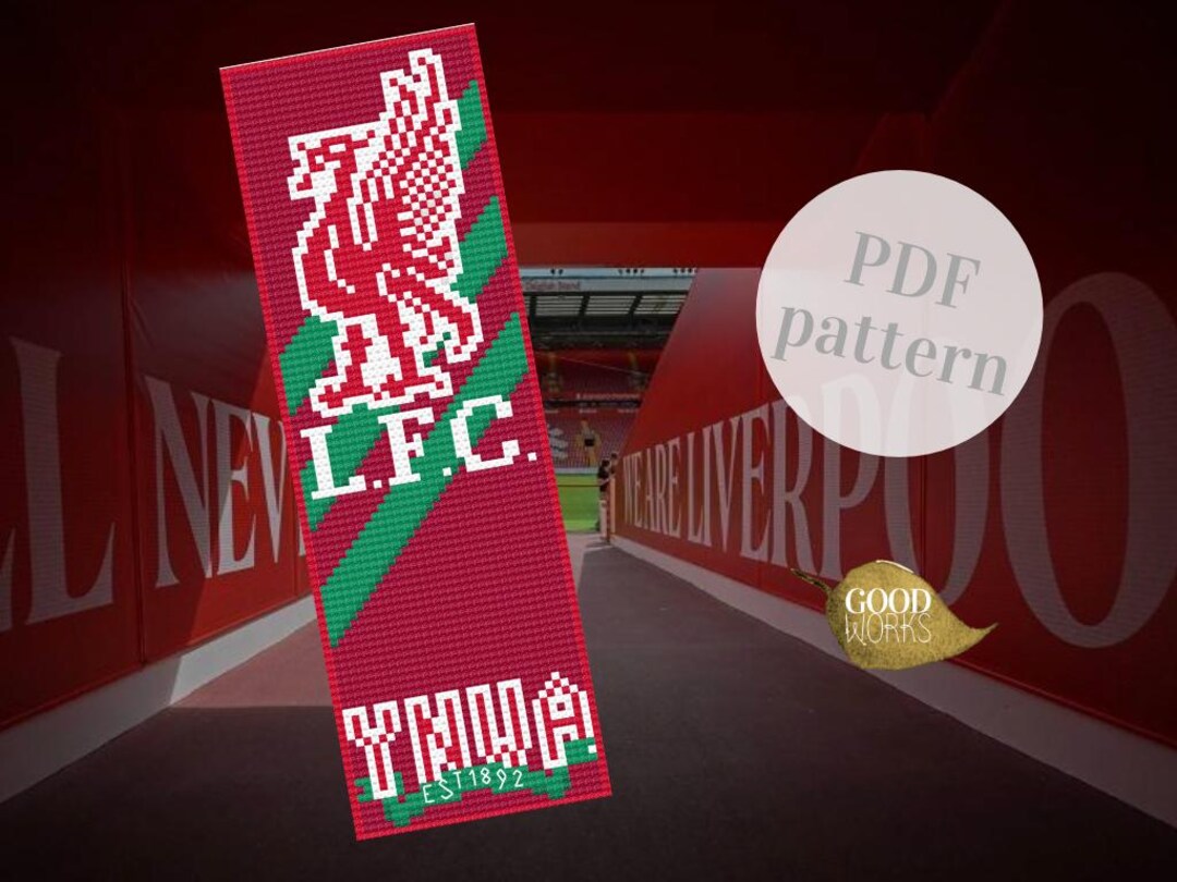 Liverpool FC Bookmark Cross-stitch Pattern - Digital PDF Download - Etsy