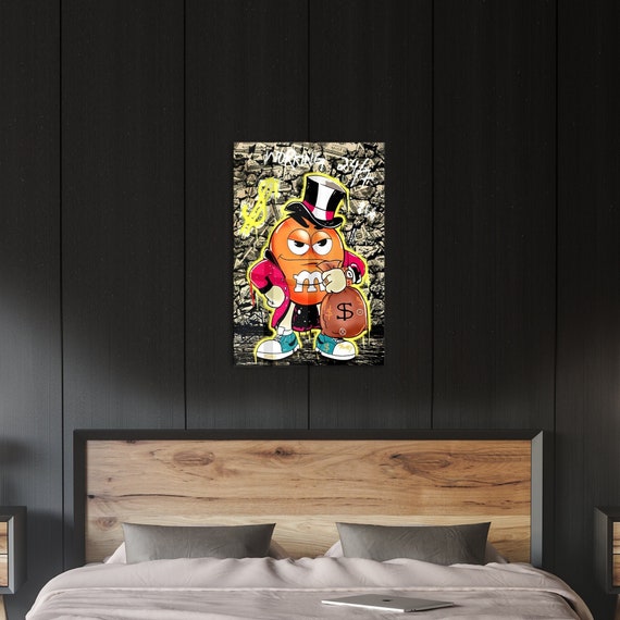 MONOPOLY MONEY MAN M&M Money Poster Modern Wall Art Print | Etsy
