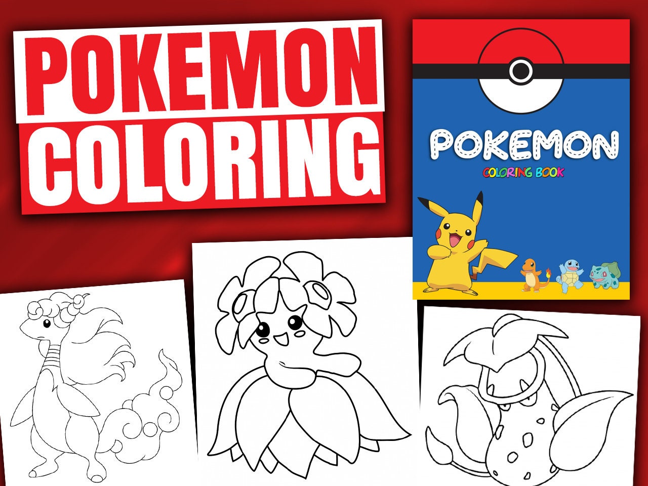 Red Pokemon Coloring Pages