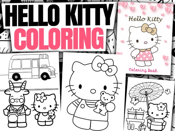 Hello Kitty Alphabet Letters Coloring Pages