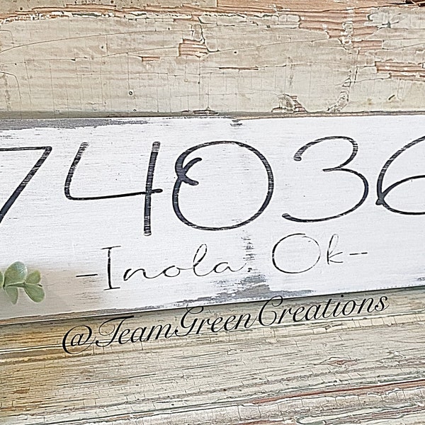 Zip Code Signs - Etsy