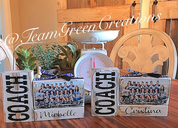 Coach Gift Team Gift Sportsteacherphoto Block - Etsy