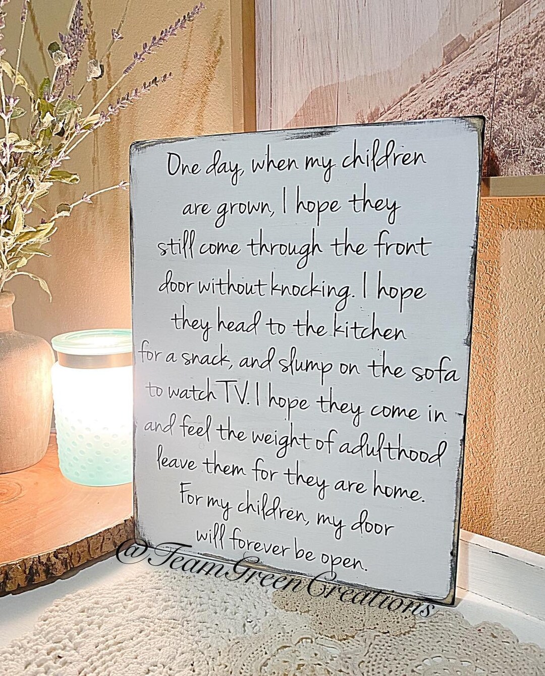 One Day When My Children Are Grown Sign | Farmhouse Wall Decor ...