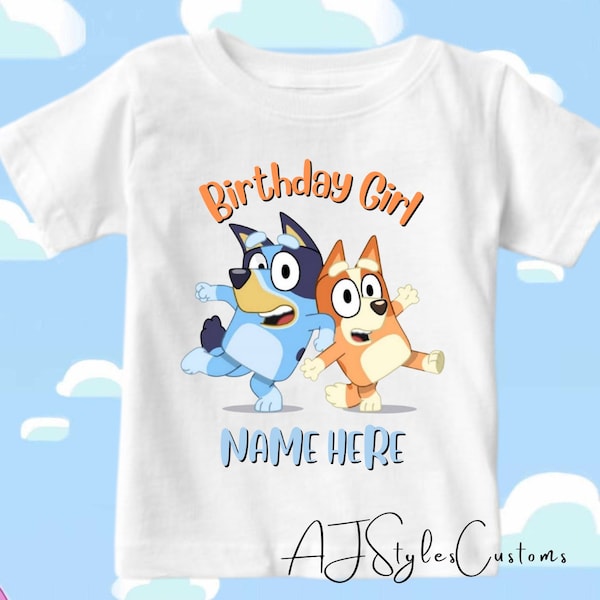 Girl Bluey Birthday Shirt - Etsy Australia