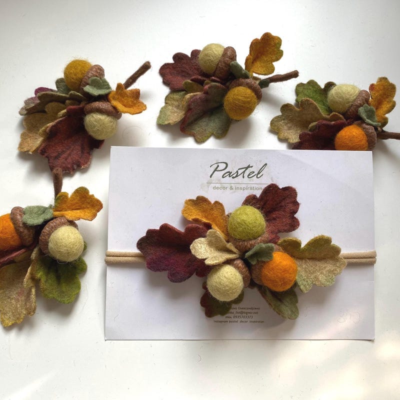 Felt Leaf Headband - Etsy