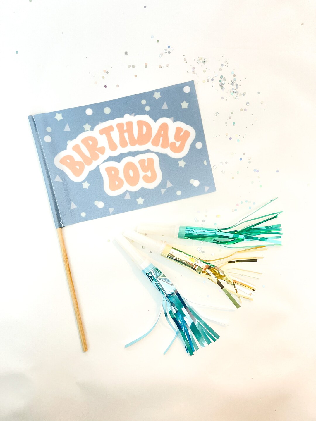 Birthday Boy Hand Flag | Birthday Party Supplies, Party Decor, Photo ...