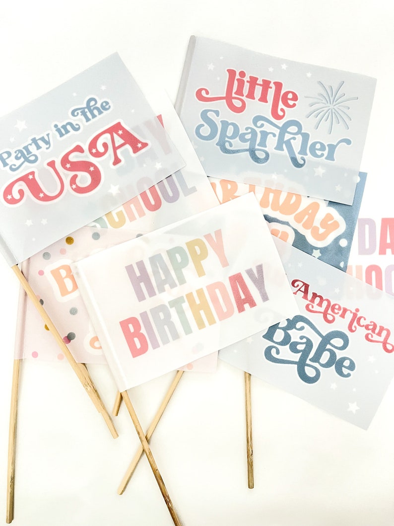 Happy Birthday Hand Flag | Birthday Celebration, Birthday Decor, Party ...