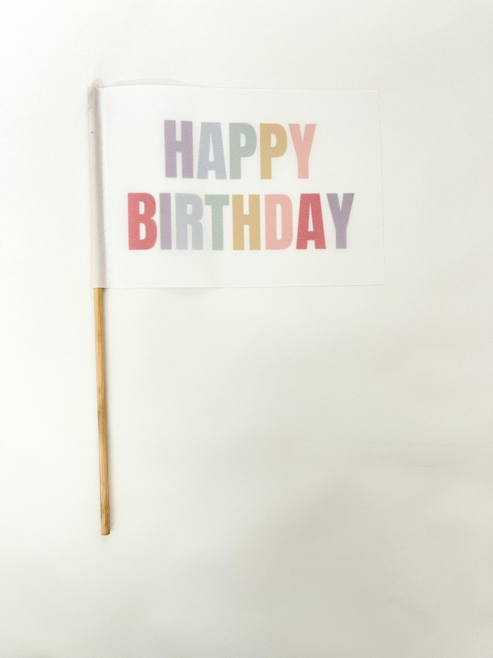 Happy Birthday Hand Flag | Birthday Celebration, Birthday Decor, Party ...