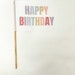 Happy Birthday Hand Flag | Birthday Celebration, Birthday Decor, Party ...