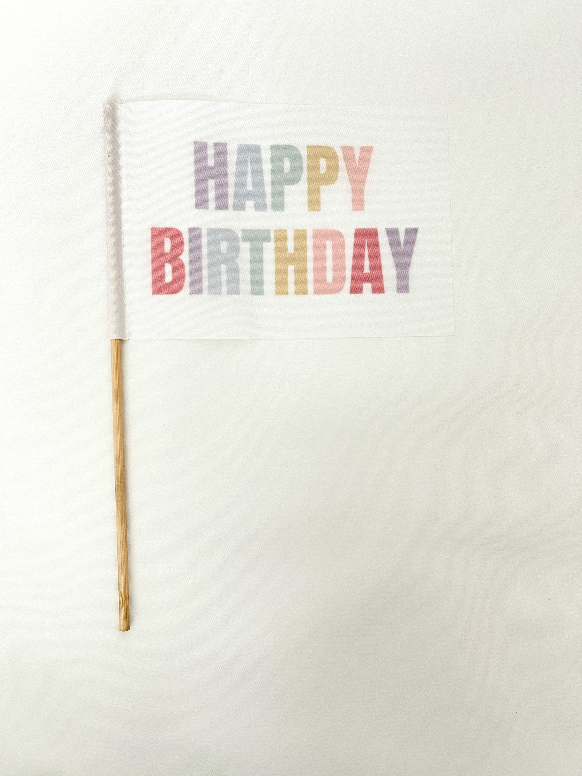 Happy Birthday Hand Flag | Birthday Celebration, Birthday Decor, Party ...