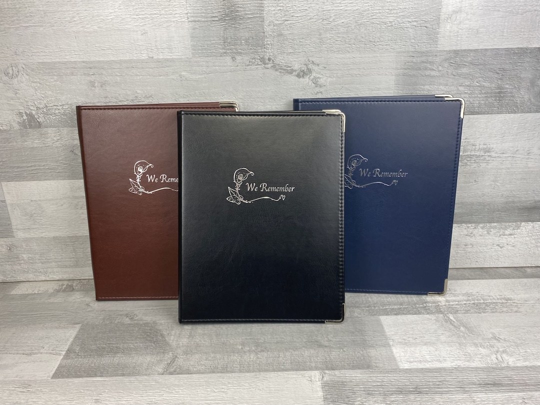Faux Leather Remembrance / Memories Folder A4 - Etsy