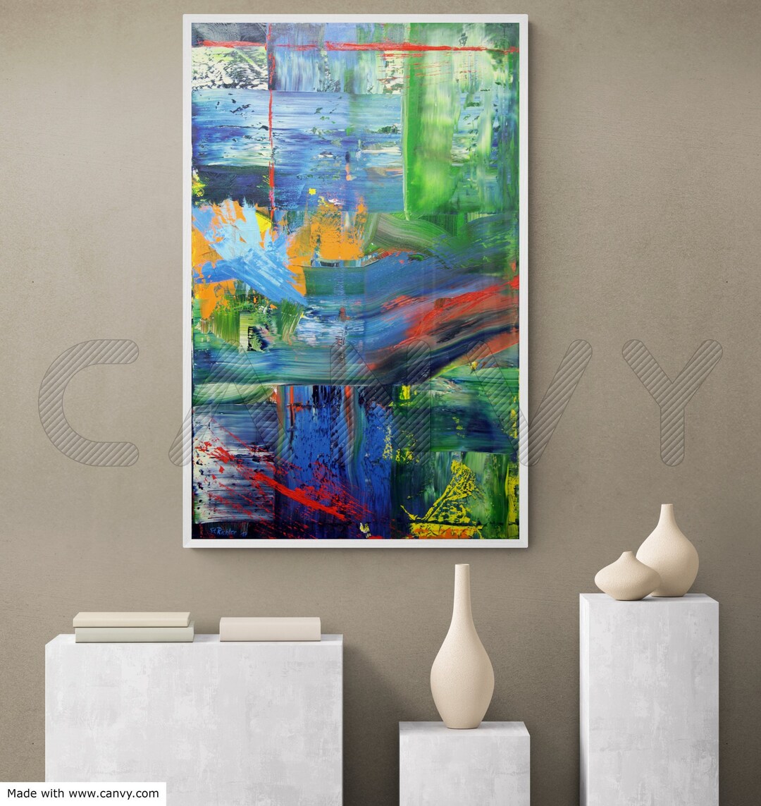Large Abstract Oil Painting, Modern Abstract Painting, Oil on Canvas ...