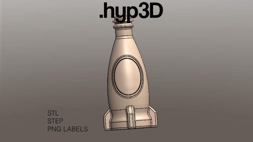 Nuka Cola Bottle STL File, 3D Printing Design, Video Game Inspired ...