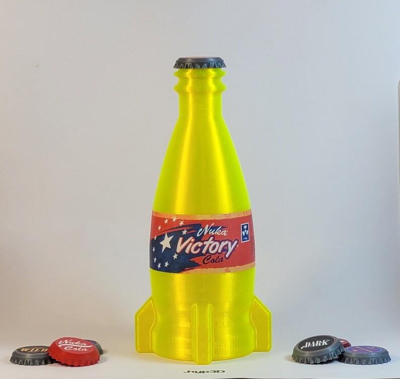 Nuka Cola Bottle STL File, 3D Printing Design, Video Game Inspired ...