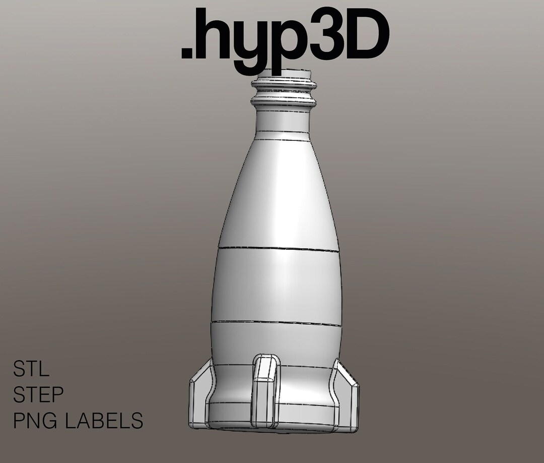 Nuka Cola Bottle STL File, 3D Printing Design, Video Game Inspired ...