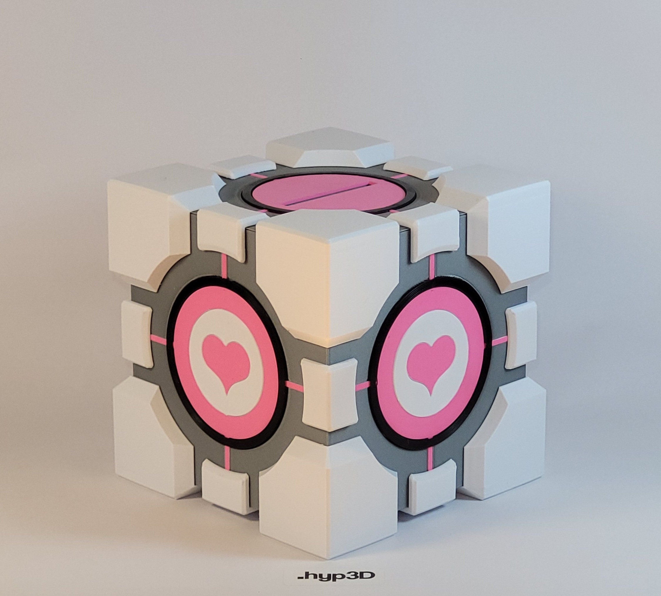 Portal Cube Piggy Bank Coin Bank 3D Printed Companion Cube and Storage ...