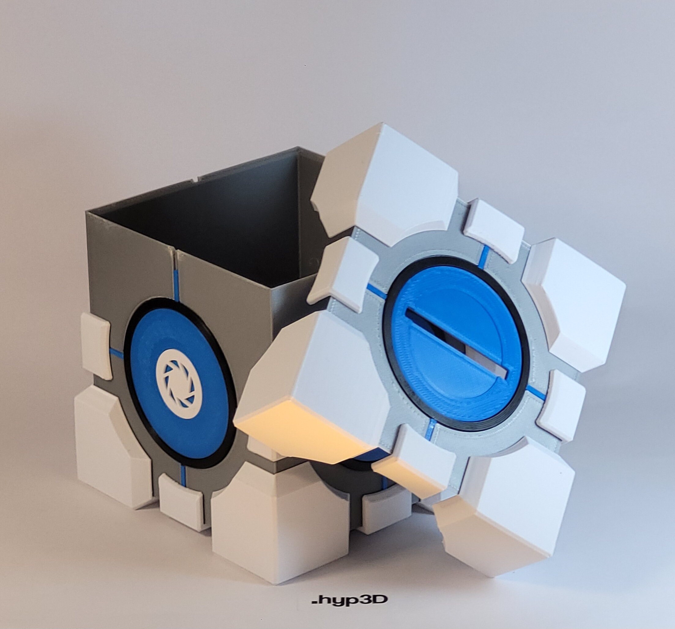 Portal Cube Piggy Bank Coin Bank 3D Printed Companion Cube and Storage ...