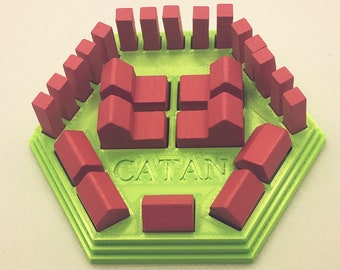 3D Printed Settlers of Catan Game Piece Organizer Tray - Etsy
