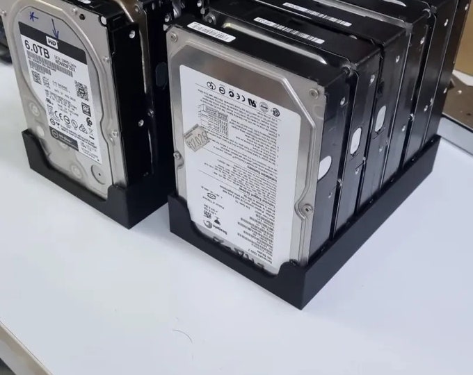 HDD Rack Hard Disk Holder Disk Drive Organizer 3D Printed - Etsy