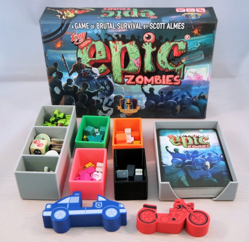 Tiny Epic Zombies Insert 3D Printed Board Game Organizer - Etsy