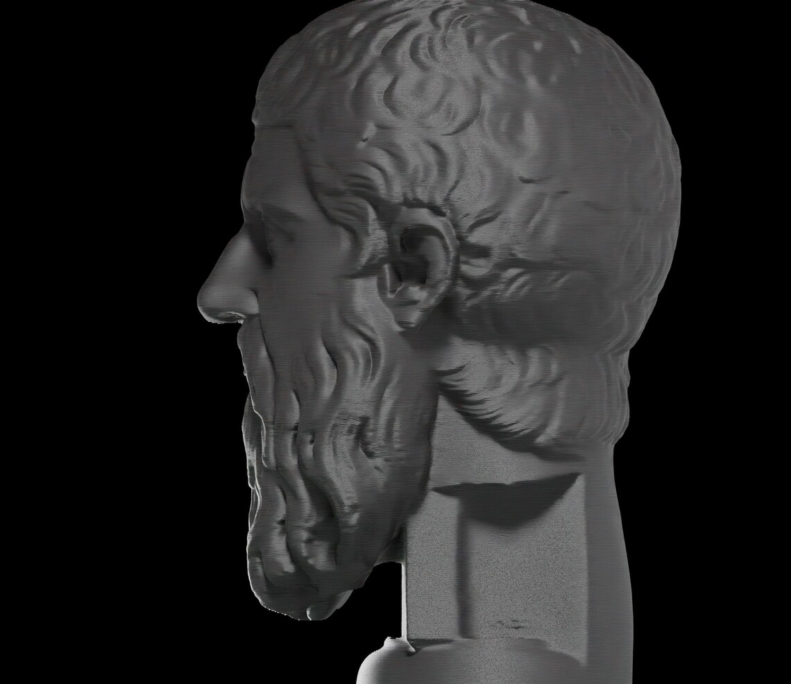 Bust of Plato 3D Printed Sculpture Replica - Etsy