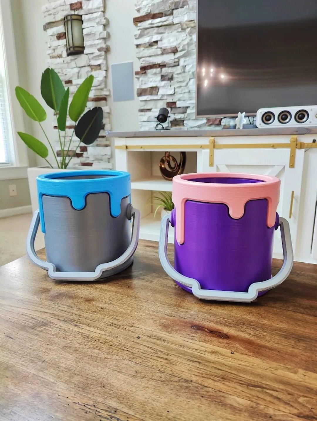 Drippy Bucket 3D Printed Desk Container - Etsy Sweden