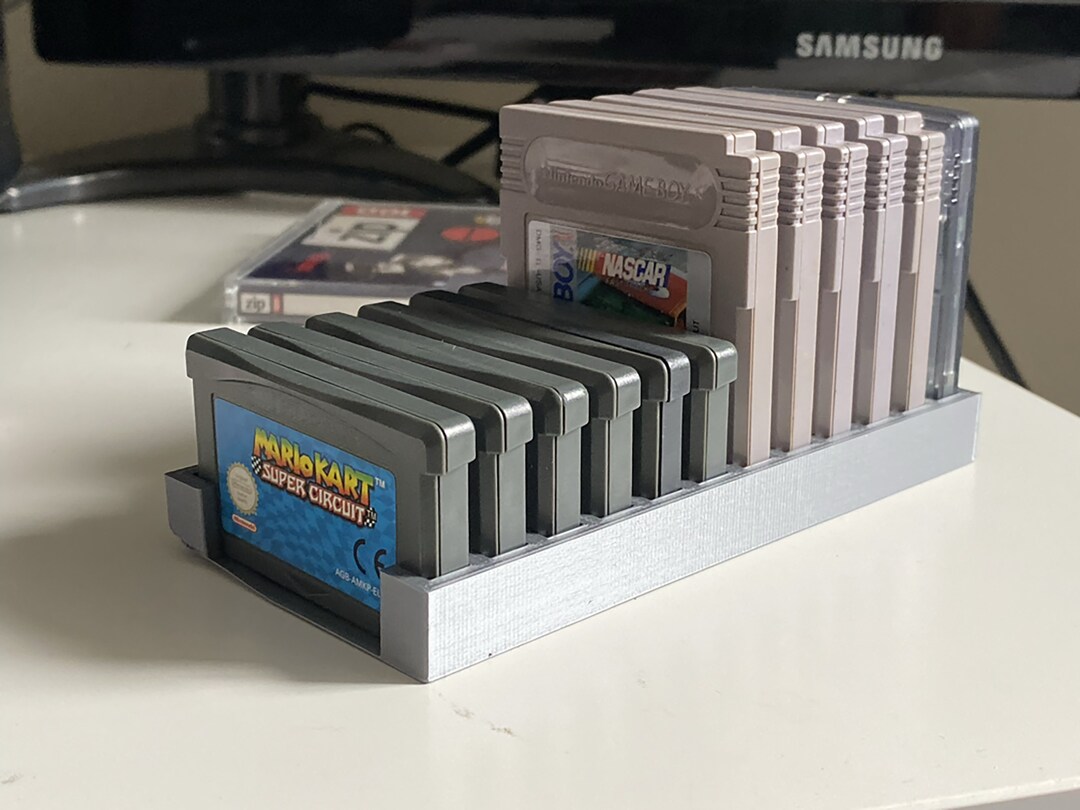 Console Cartridge Stands Video Game Cartridge Holder NES SNES N64 3DS ...