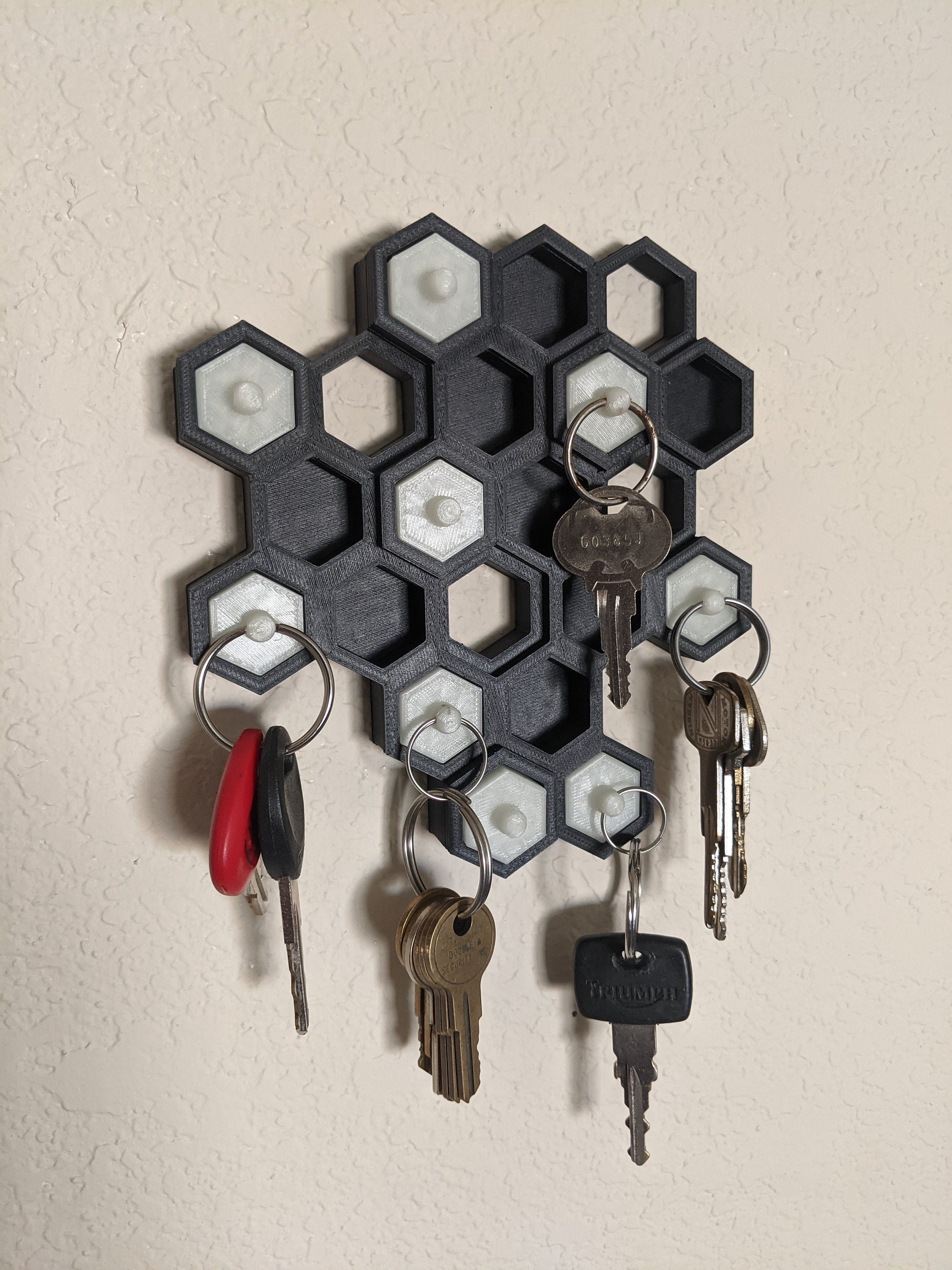 3D Printed Hexagon Key Holder Key Organizer - Etsy