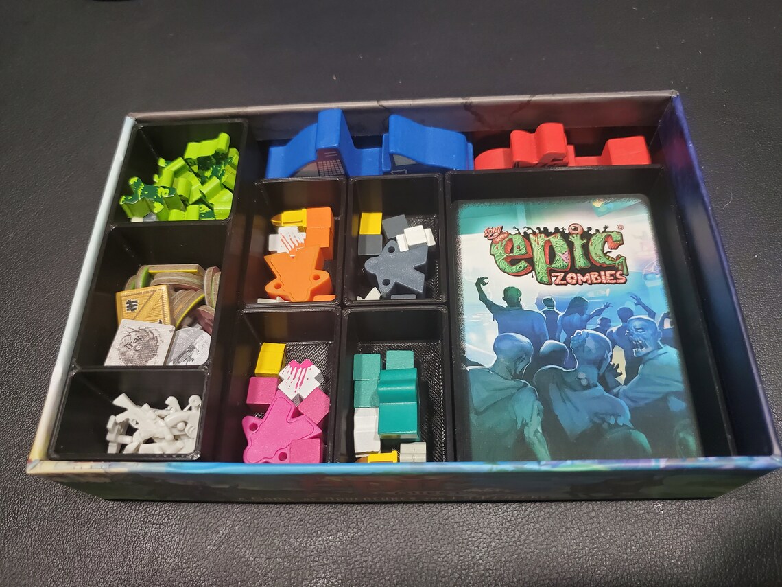 Tiny Epic Zombies Insert 3D Printed Board Game Organizer - Etsy