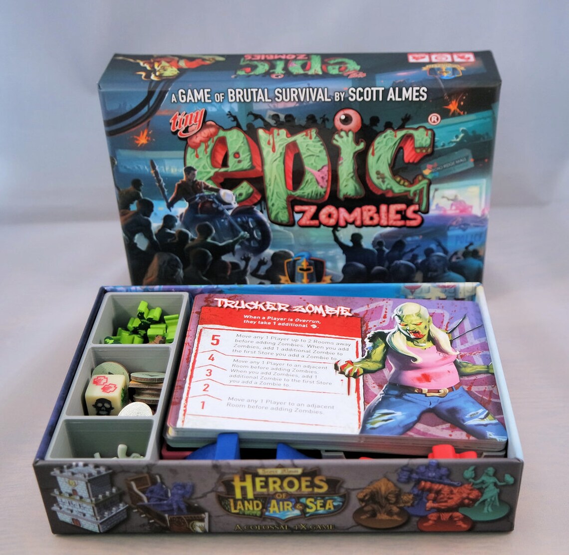Tiny Epic Zombies Insert 3D Printed Board Game Organizer - Etsy