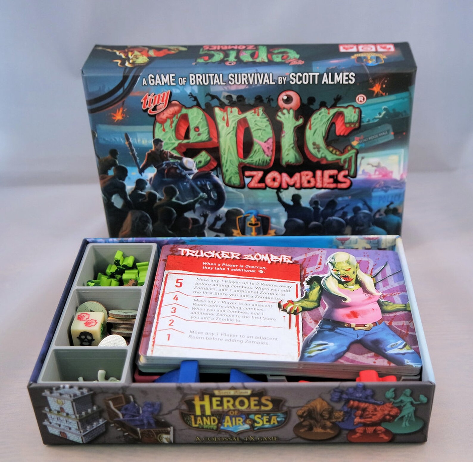 Tiny Epic Zombies Insert 3D Printed Board Game Organizer - Etsy