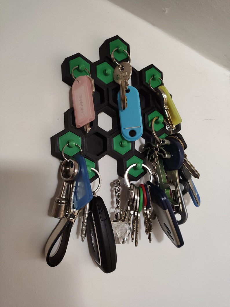 3D Printed Hexagon Key Holder Key Organizer - Etsy UK