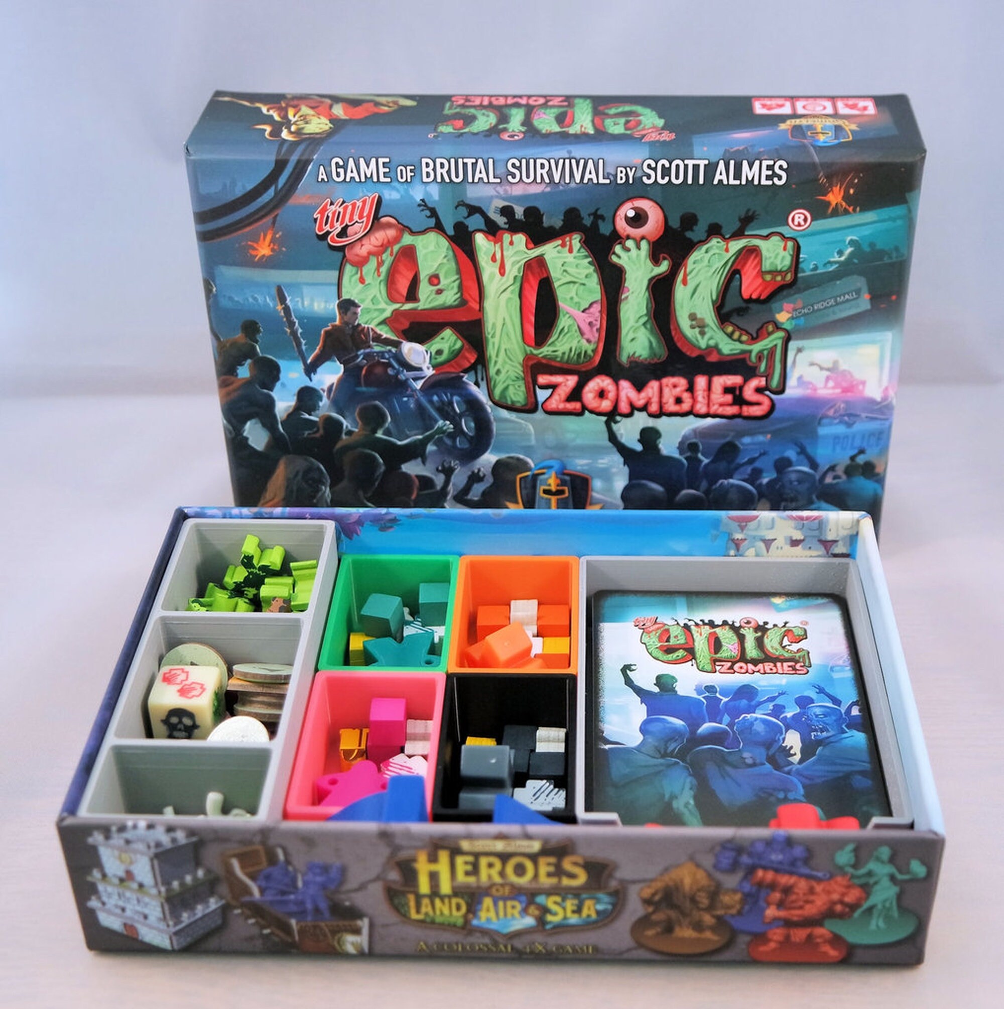 Tiny Epic Zombies Insert 3D Printed Board Game Organizer - Etsy