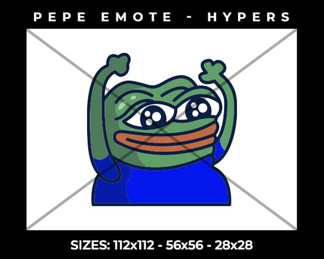 Twitch Pepe Emote Hypers High Quality Ready to Use - Etsy UK