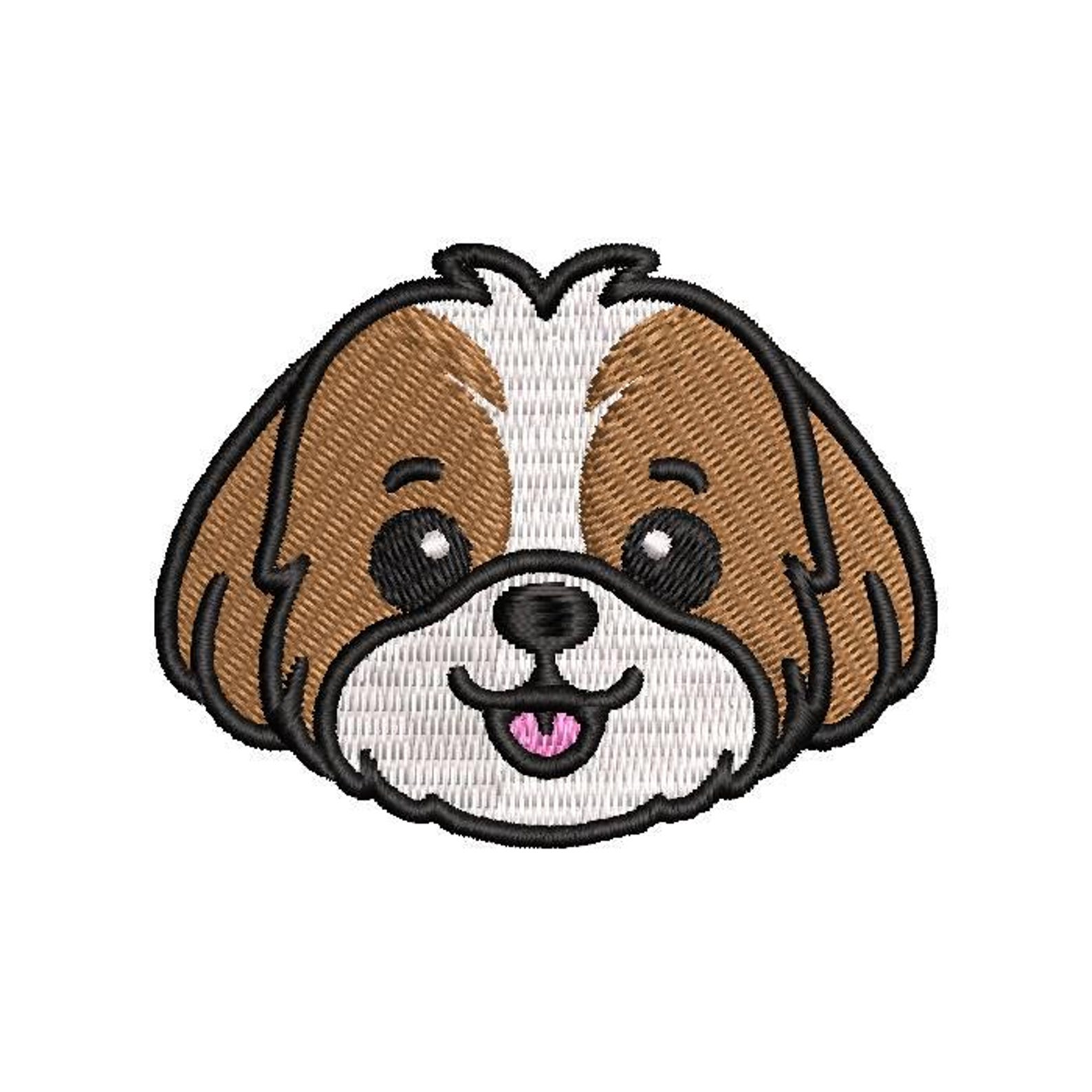 Shih Tzu Embroidery Design – Instant Download, Embroidery File, Cute ...