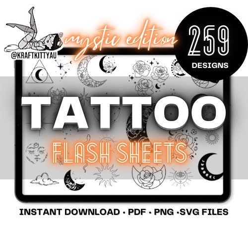 Small Tattoo Designs MEGA BUNDLE 259 Mystic Theme Small - Etsy