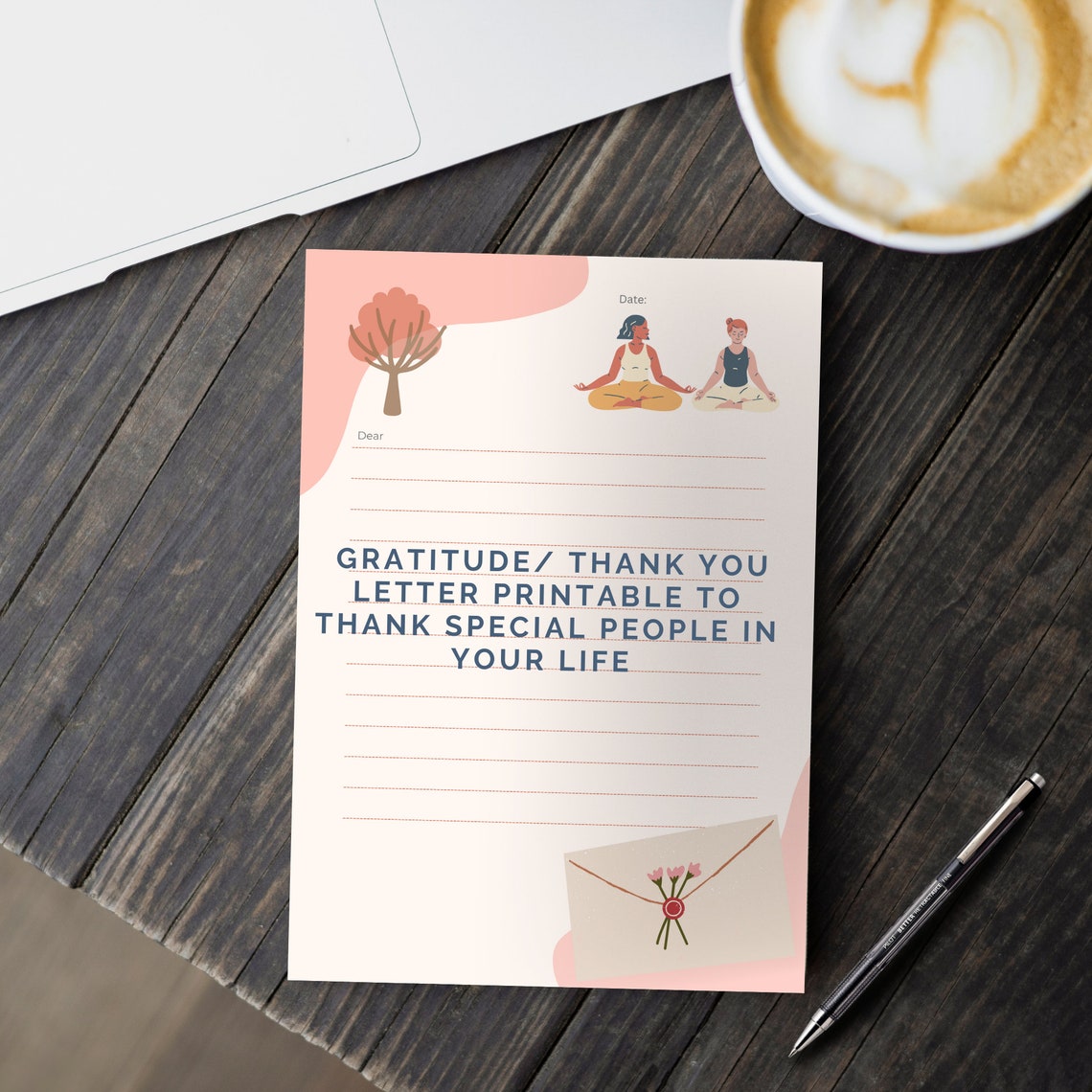 Gratitude Journal Printable Pack - 11 Pages of Daily, Weekly, & Monthly ...
