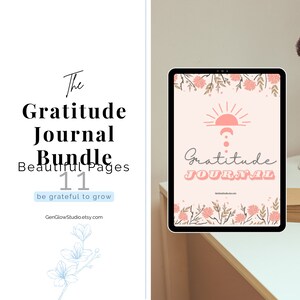 Gratitude Journal Printable Pack - 11 Pages of Daily, Weekly, & Monthly ...