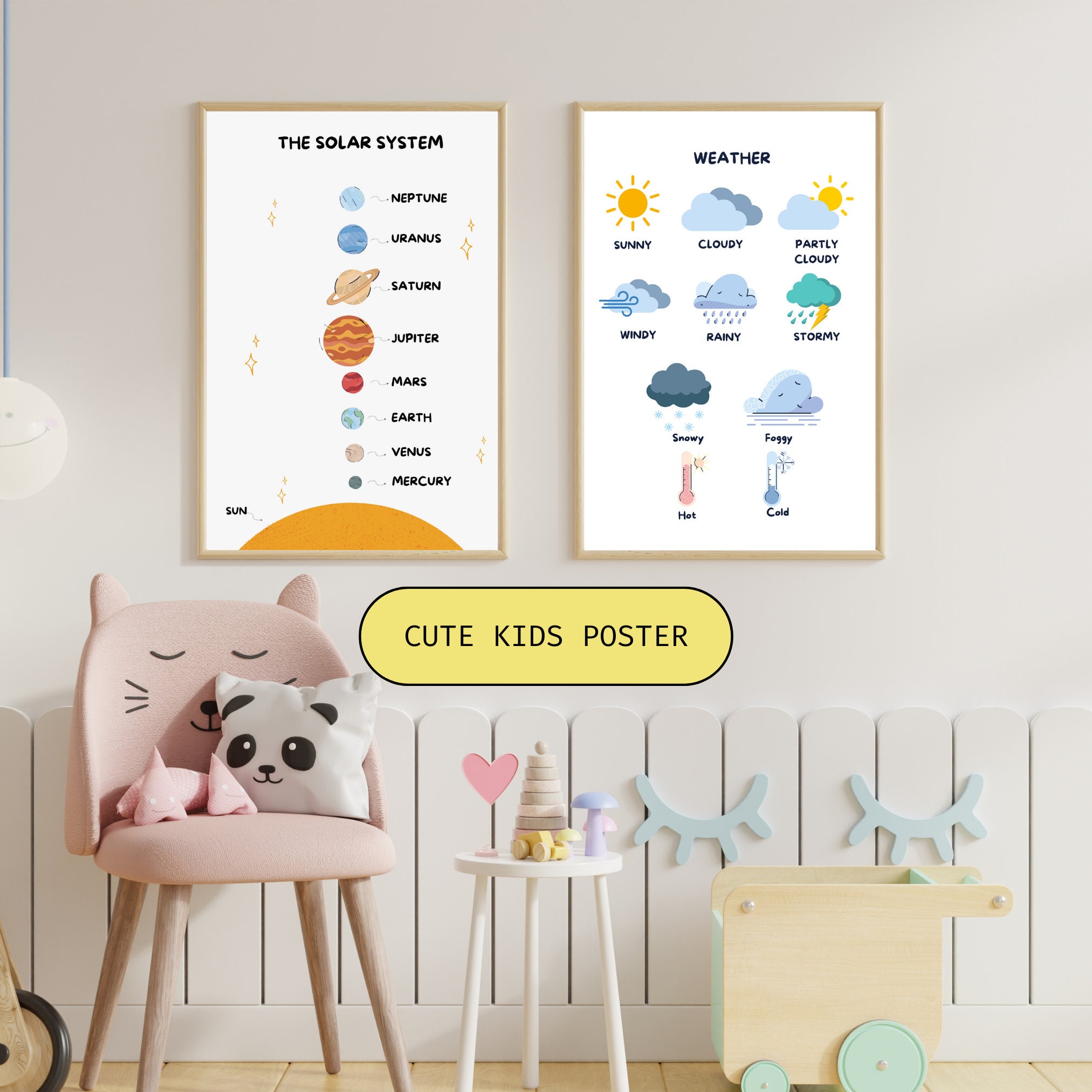Colorful Rainbow Classroom Poster Bundle Set of 10! Elementary ...