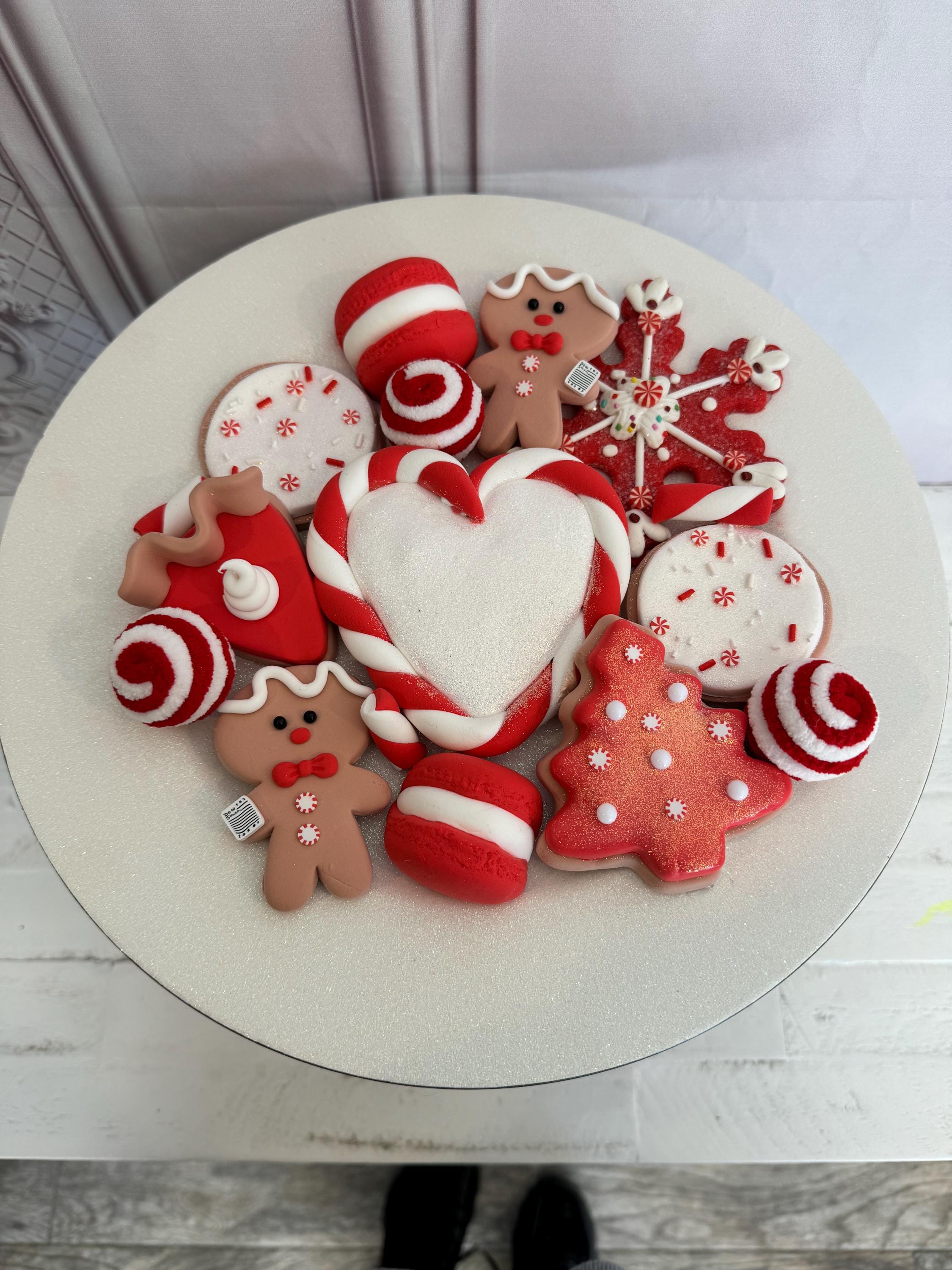Faux Christmas Cookie Tray and Display - Etsy
