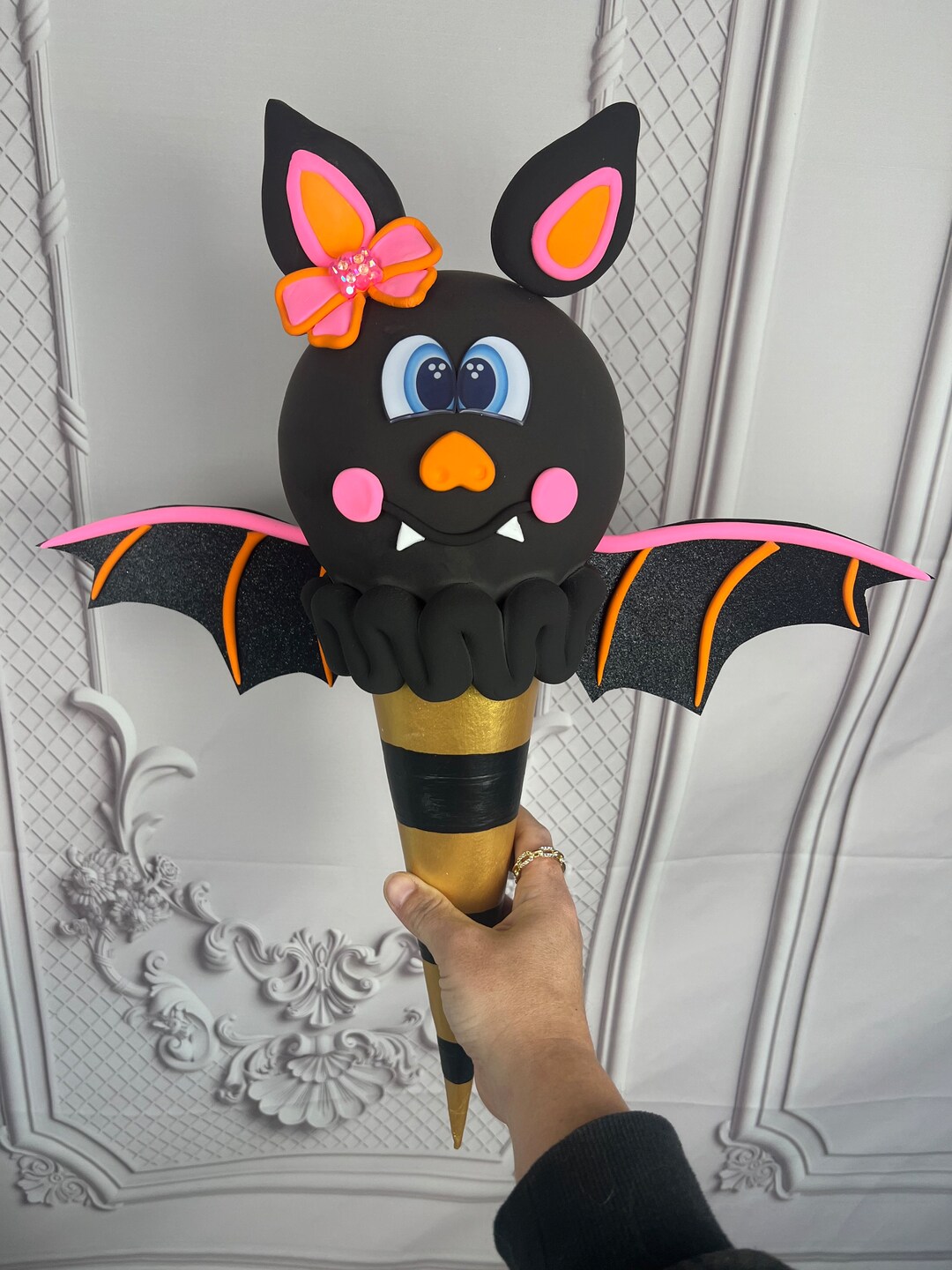 Giant Fake Bat Ice Cream Cone, Halloween Decor, Halloween Prop, Photo ...