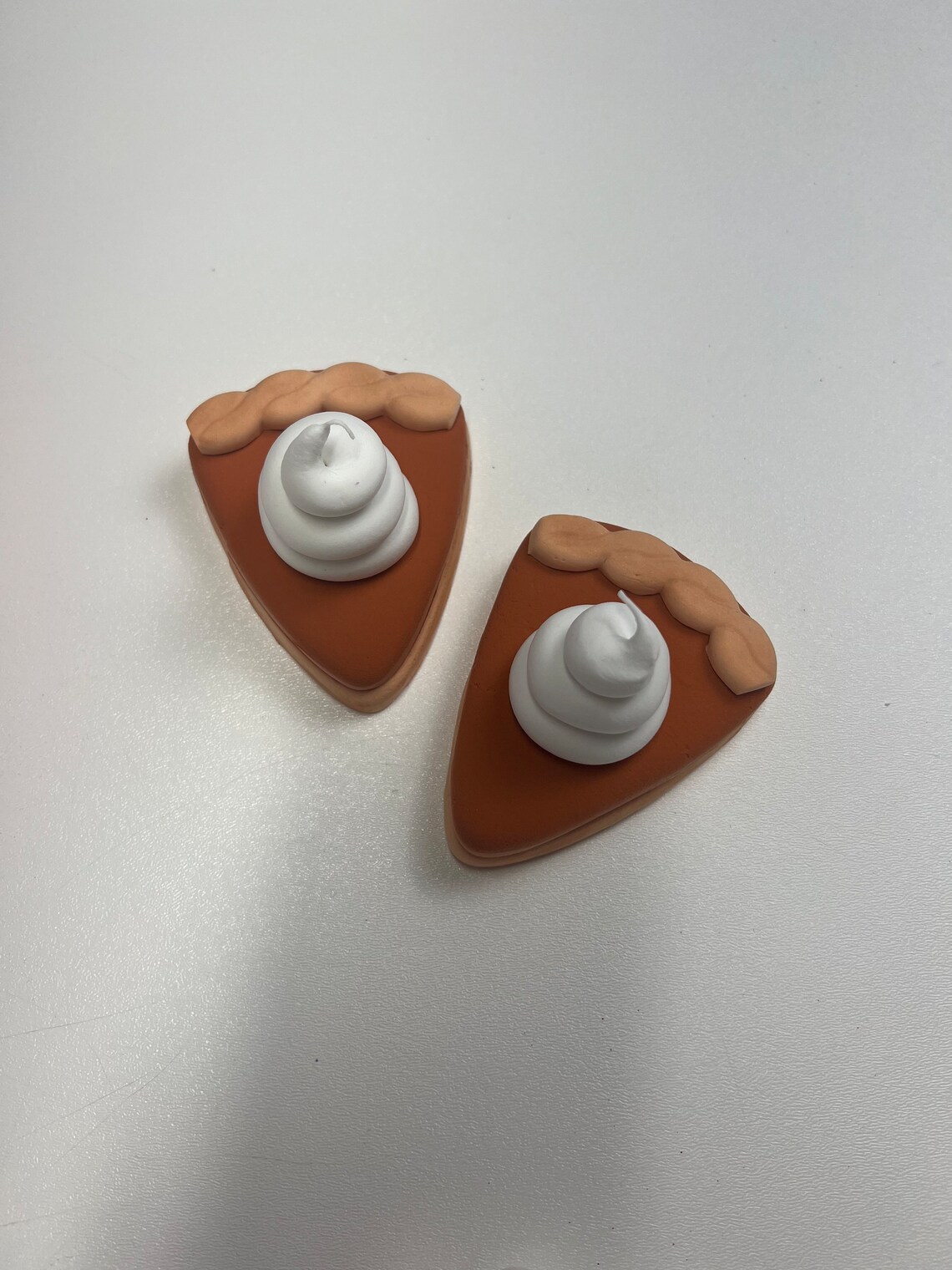 Set of 2 Fake Pumpkin Pie Slice Cookies for Tiered Trays , Displays ...