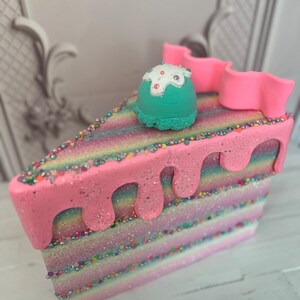 Whimsical Giant Pastel Christmas Cake Slice - Etsy