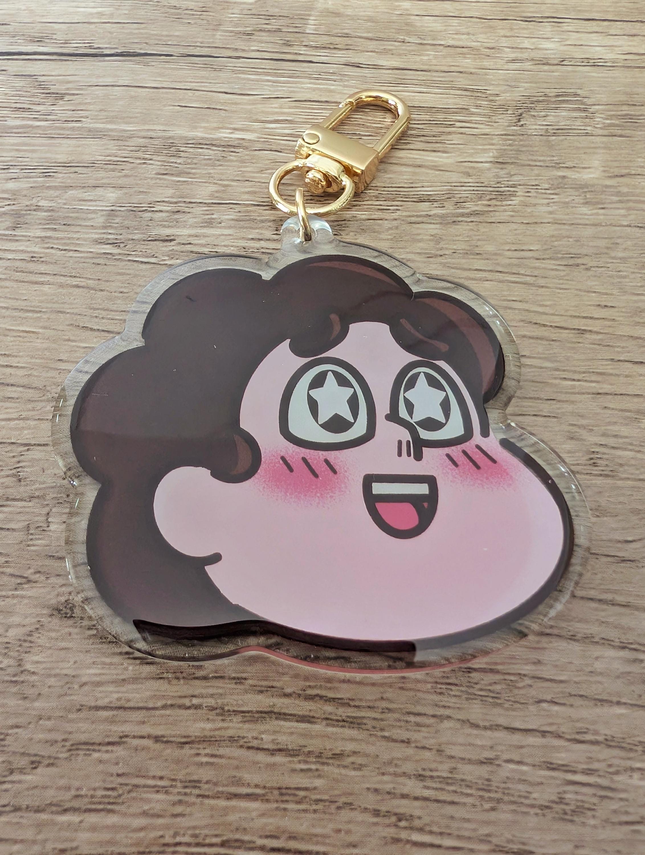 The Steven - Cute Kawaii Steven Universe Epoxy Acrylic Keychain Charm ...